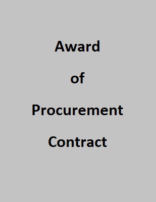 Award of Procurement Contract